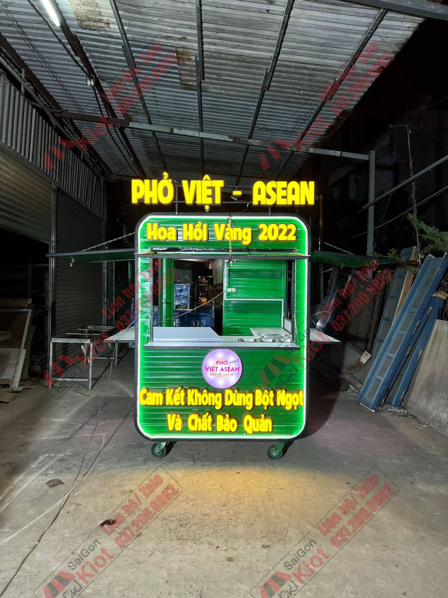 SaiGon Kiot - Chuyên thiết kế & sản xuất kiot, xe, tủ bán hàng theo yêu cầu