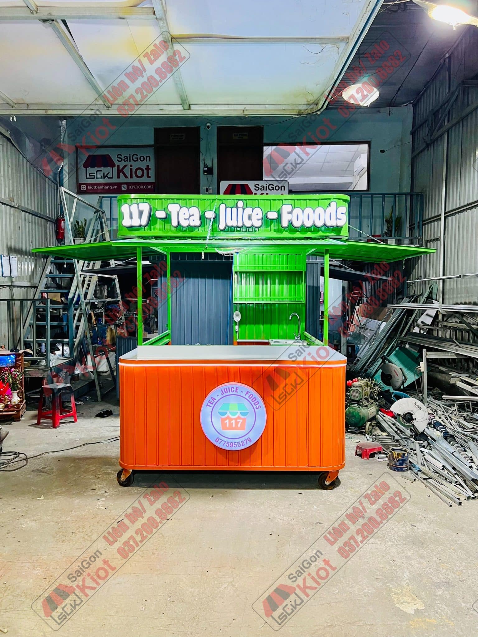 SaiGon Kiot - Chuyên thiết kế & sản xuất kiot, xe, tủ bán hàng theo yêu cầu